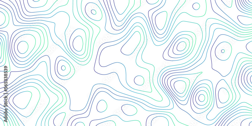 Abstract Topographic map background with wave line. gradient multicolor ...