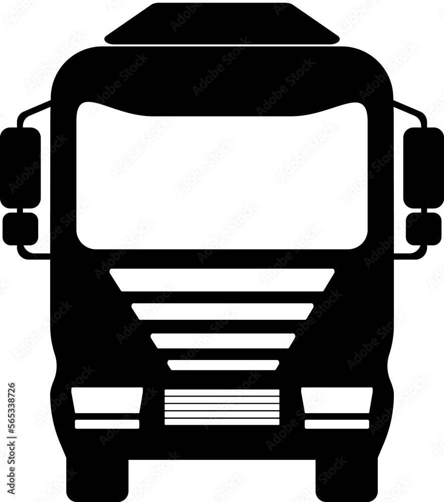 Truck icon, Semi trailer truck sign, transparent backgrounds Stock ...