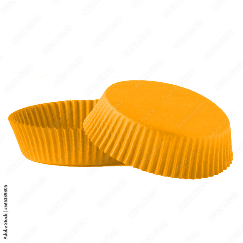 Paper baking forms for muffins isolated over transparent background ...