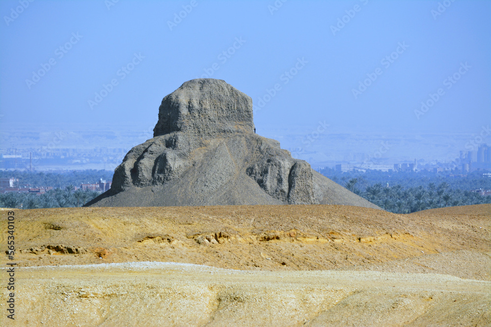 Pyramid of Amenemhat III, The black pyramid built by Amenemhat the 3rd ...