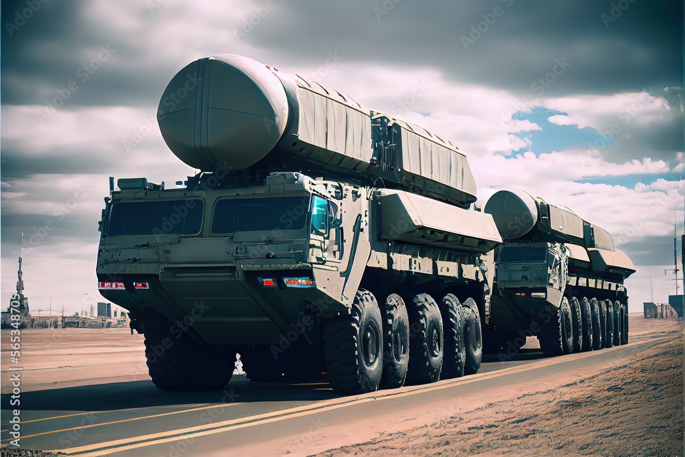 Russian missile trucks.Generative AI Stock Illustration | Adobe Stock