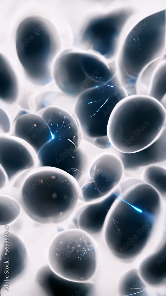 Black and white particle cell photosphere background image illustration ...