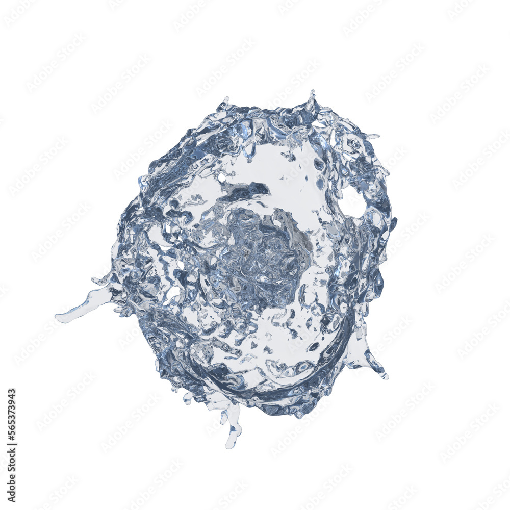 Fountain top view isolated transparent background 3d rendering Stock ...