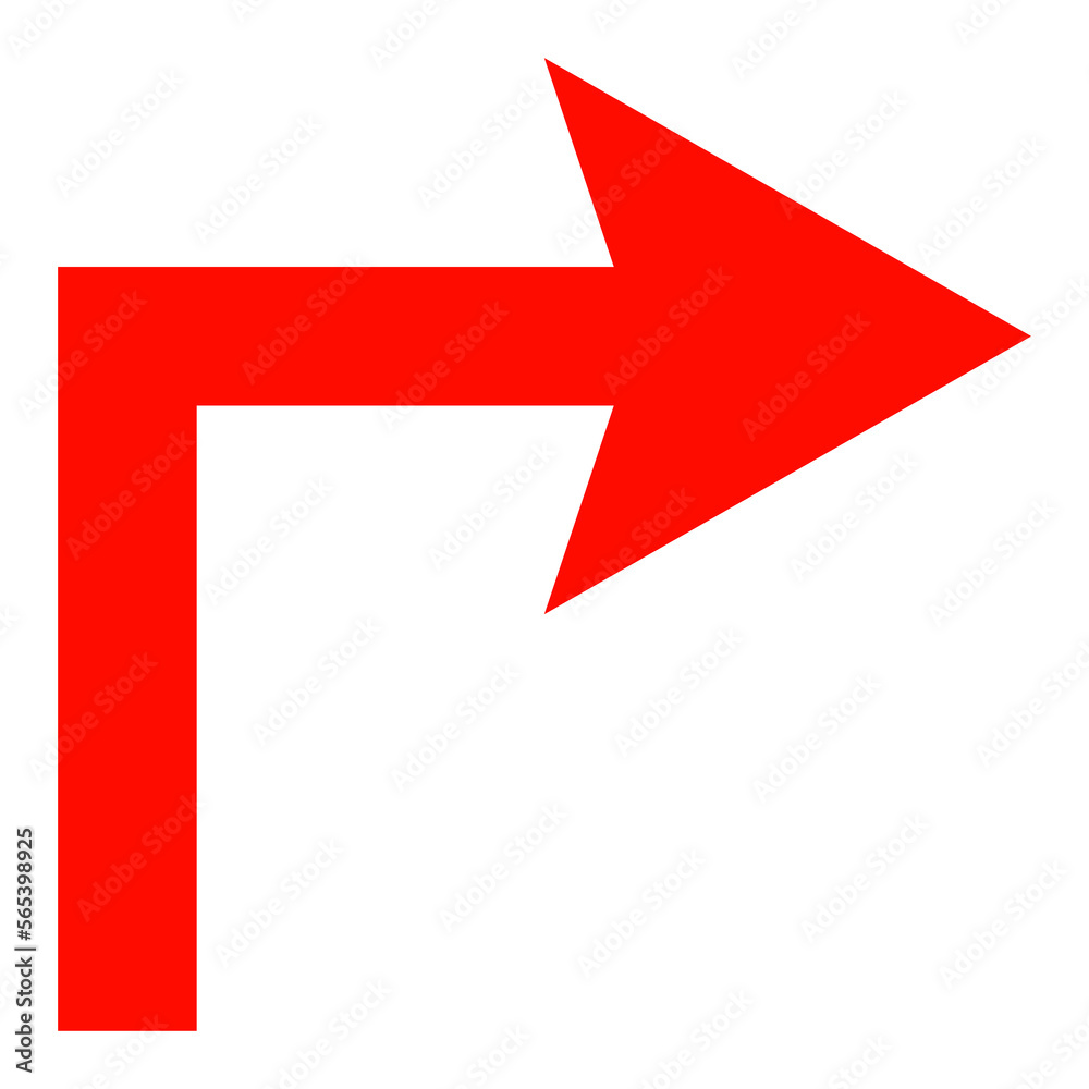Directional Arrow Symbol on Transparent Background Stock Illustration ...