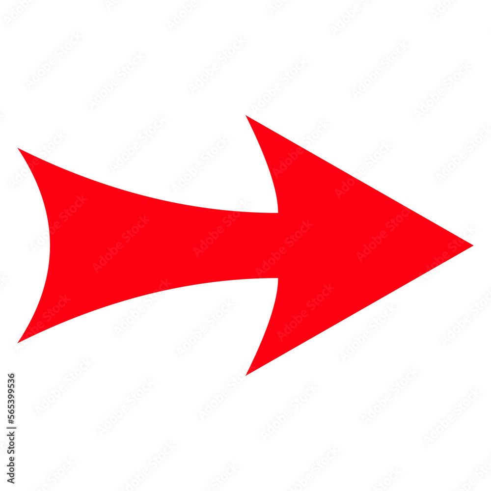 Directional Arrow Symbol on Transparent Background Stock Illustration ...