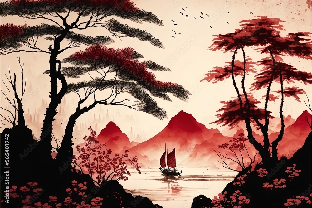 Chinese Tree Paintings