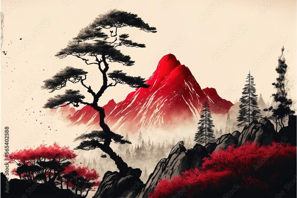 Chinese Tree Painting