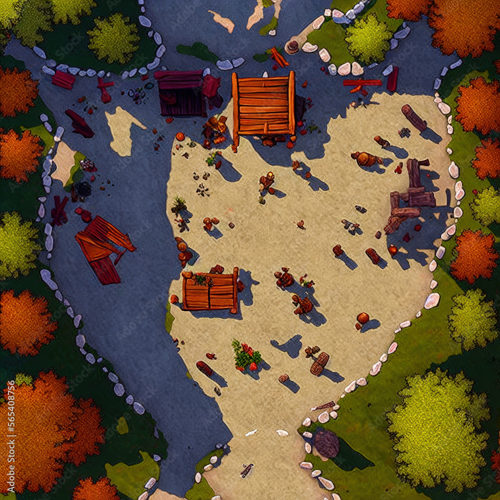 AI Artwork - Encounter Maps for TTRPG, Tabletop Role Playing Games ...