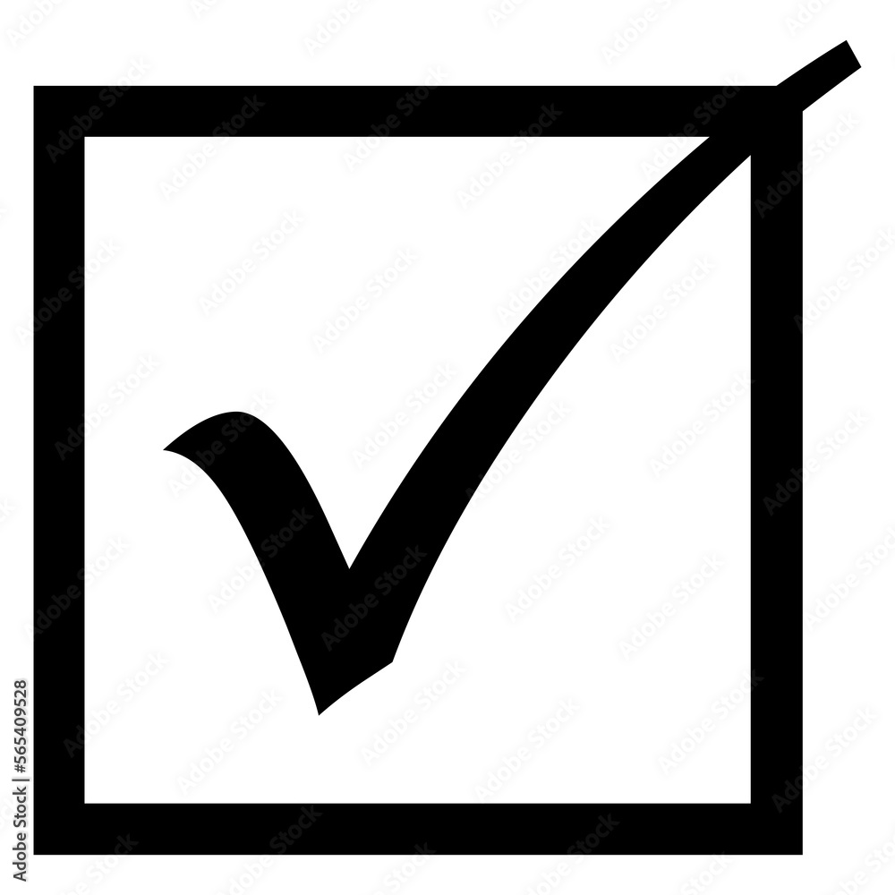 Check Mark Symbol on Transparent Background Stock Illustration | Adobe ...