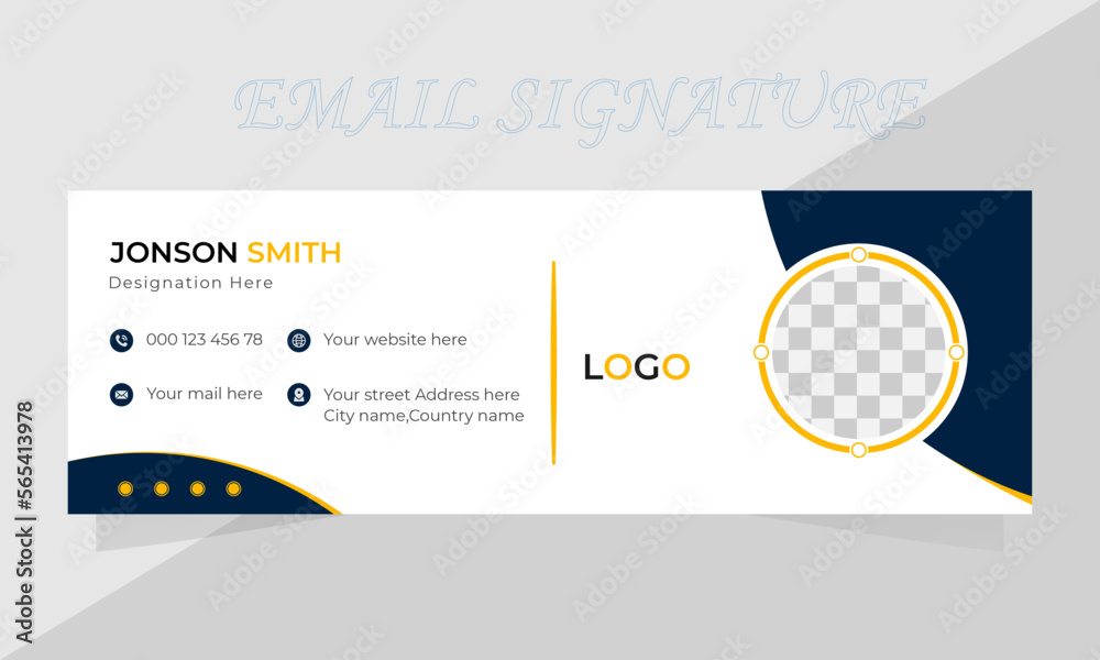 Email signature template. creative and clean email signature. modern ...
