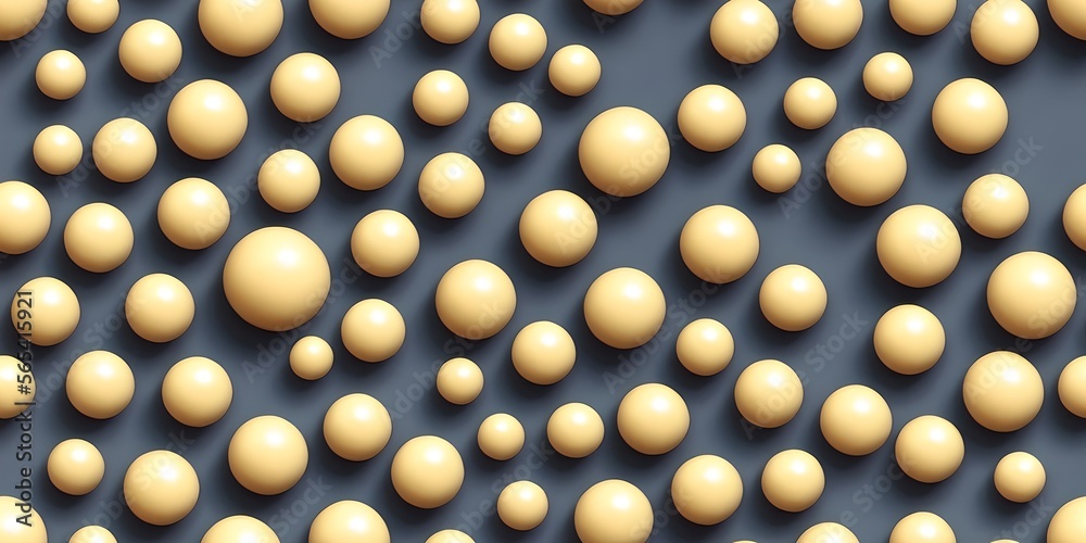 Seamless sphere cirle tiled 3d background with rendered shapes ...