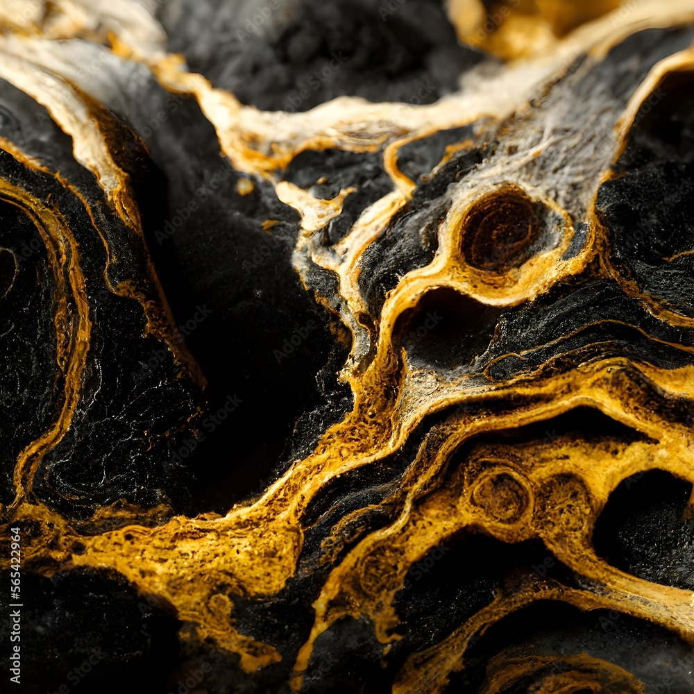 rough organic complex marble formation texure infrared gold fading to ...