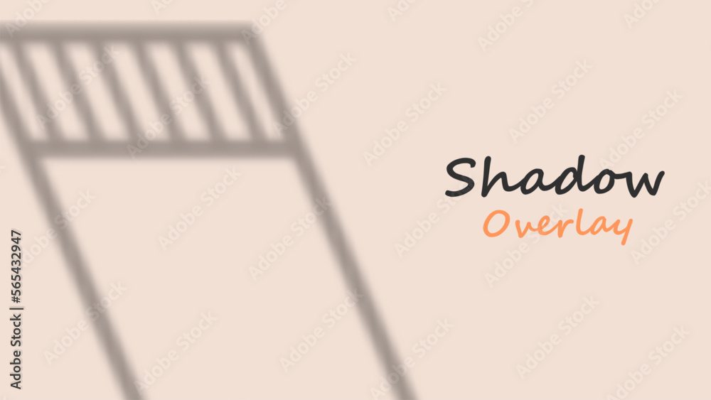 Door shadow on blank wall realistic overlay. Shadow effect template for ...