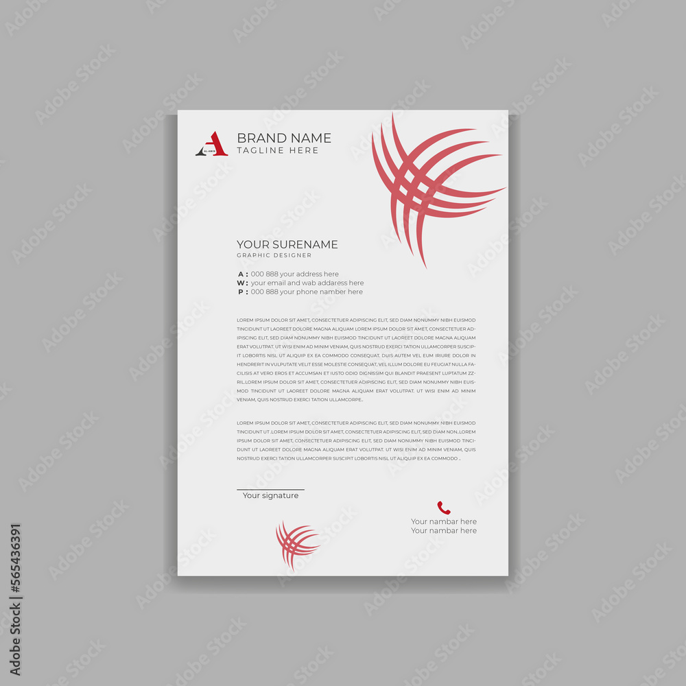 letterhead template, vector elegant school hospital medical new ...