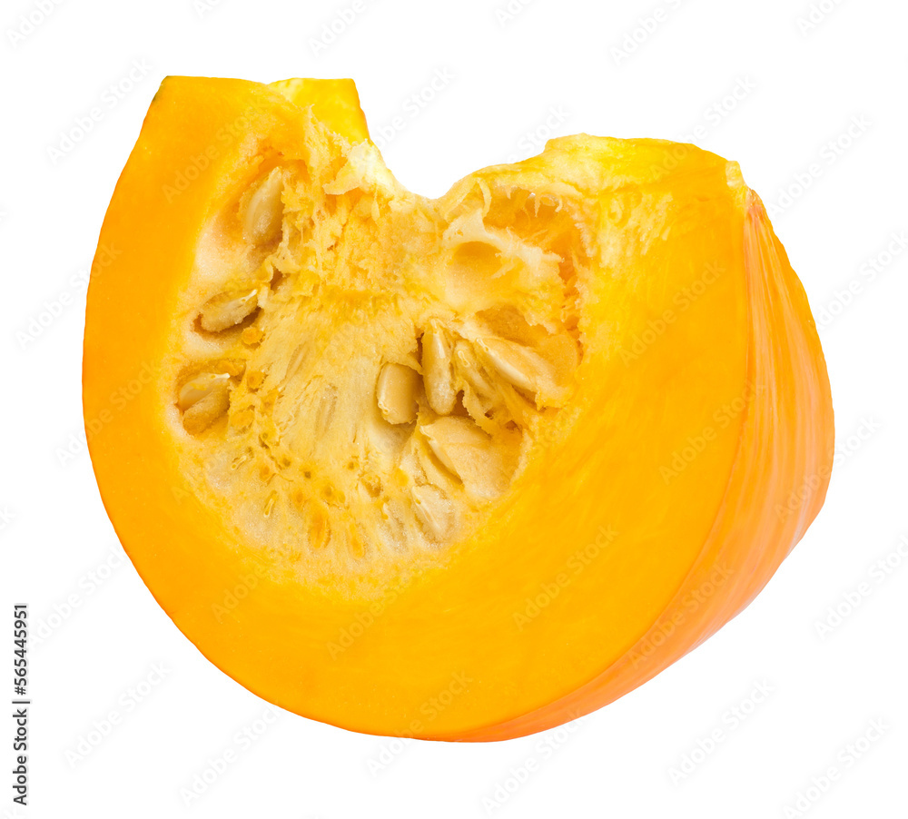 Fresh slice pumpkin isolated on transparent background. Png format ...