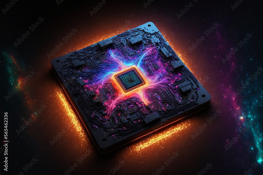 Photo & Art Print Celestial microprocessor, Renan