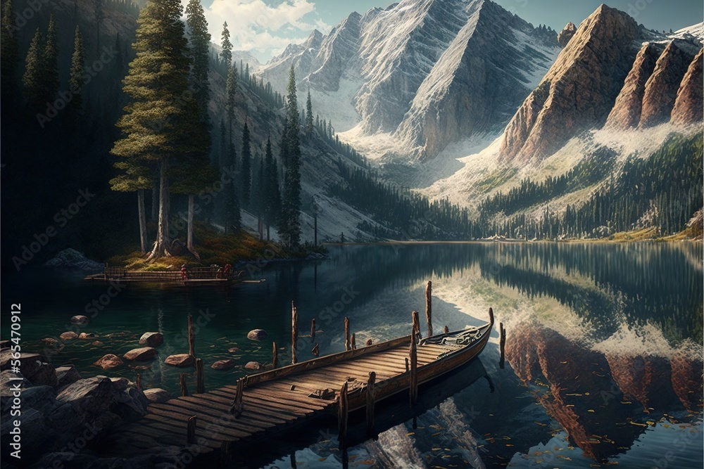 Mountain Lake Dock