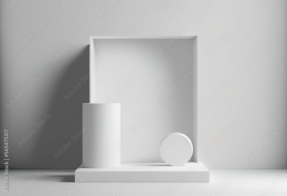 Display platform stage interior podium pedestal scene backdrop stand ...