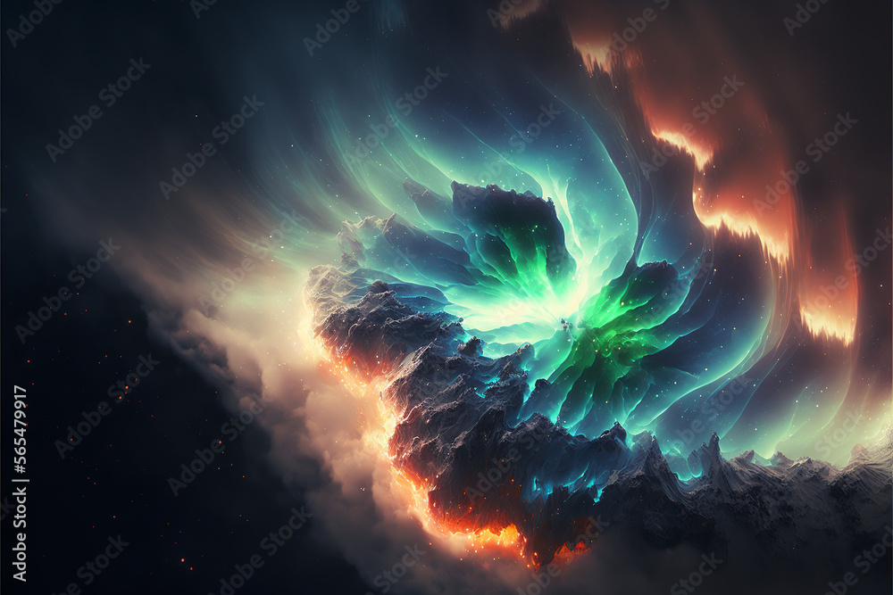 space, nebula, fire, galaxy, sky, star, astronomy, flame, universe ...