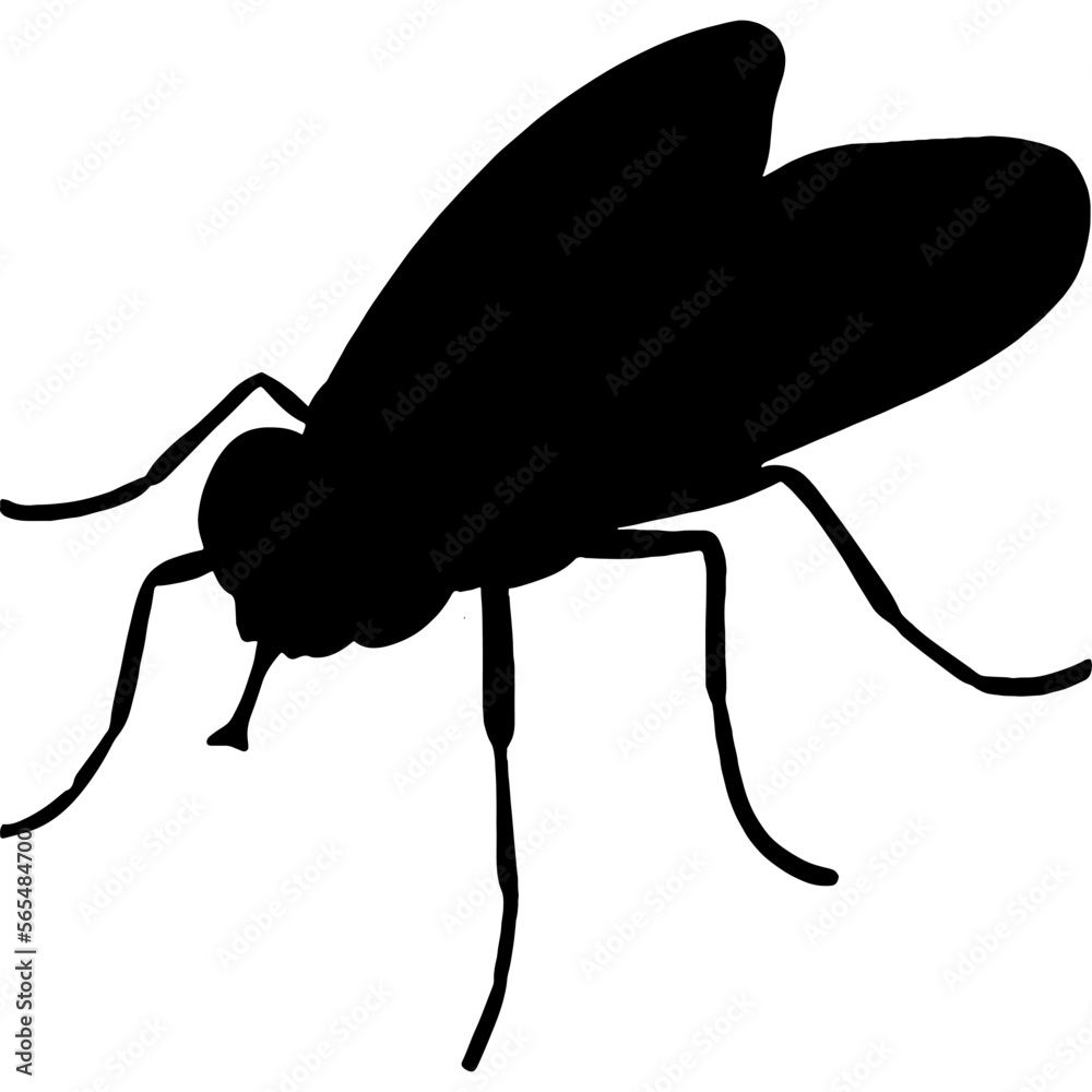 illustration of fly insect flying flies silhouette vector transparent ...