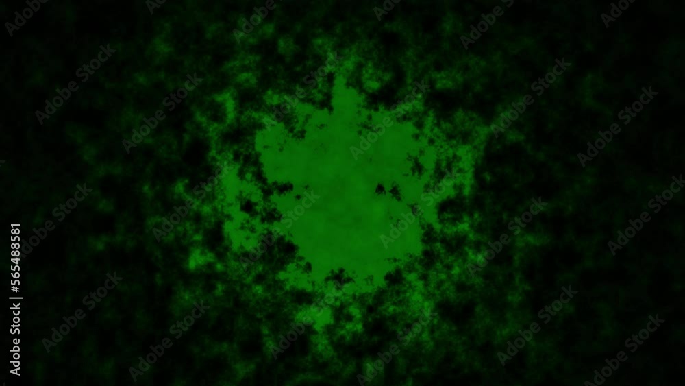 Vidéo Stock Abstract toxic poison spreads on a black background ...