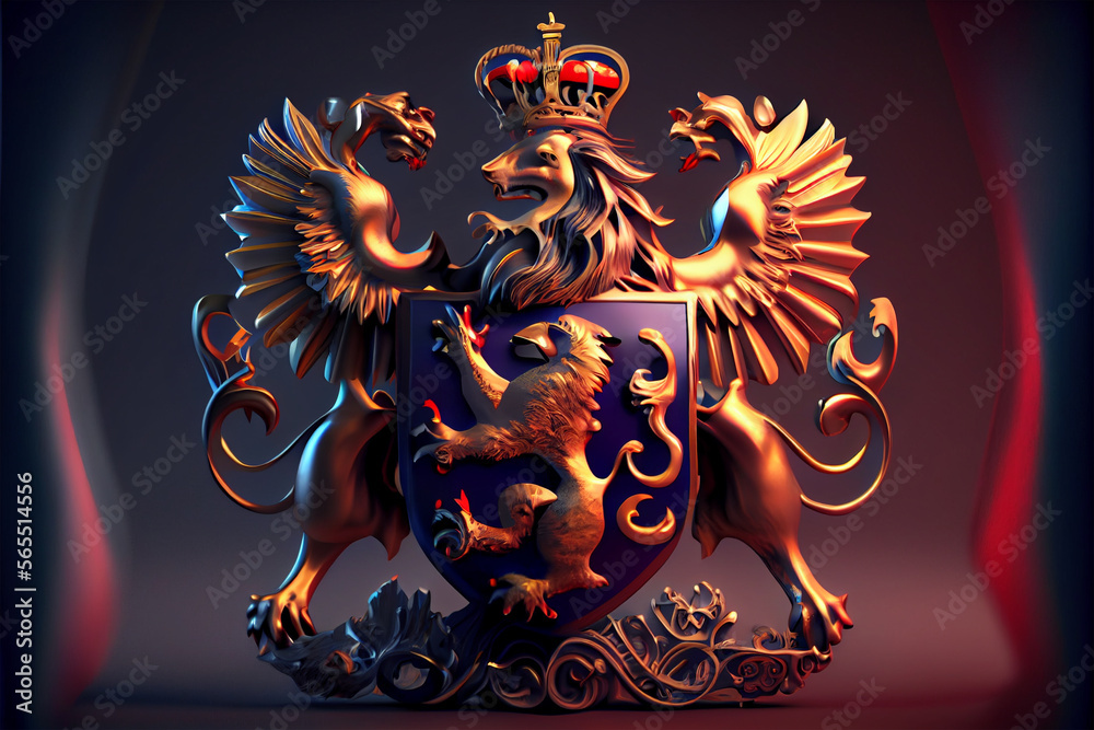 English Coat Of Arms Lion