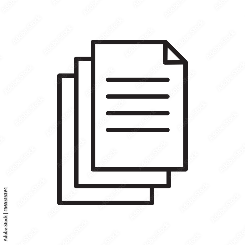 Document and files vector icon. Add file. Delete file icon. Office ...