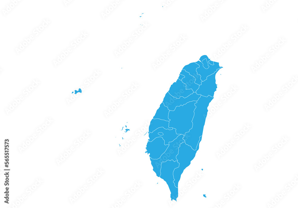 taiwan map. High detailed blue map of taiwan on PNG transparent ...