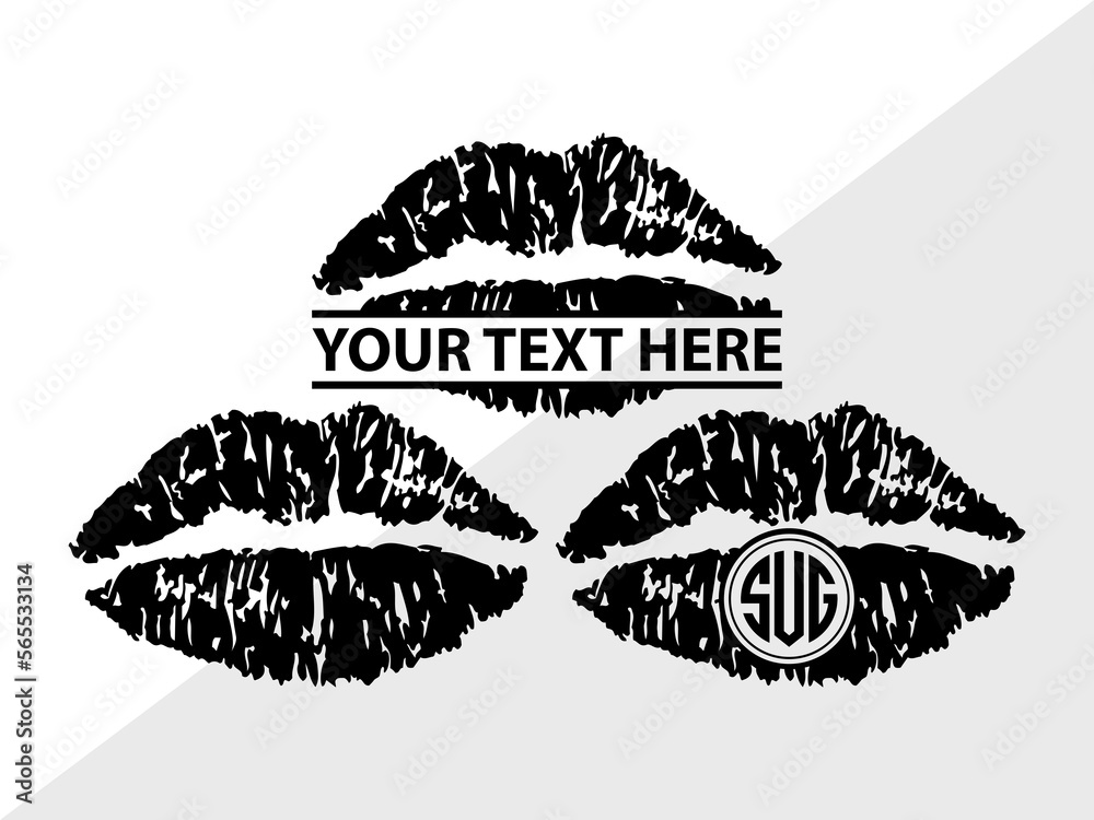 Lips Monogram Lips Silhouette Lips Svg Lip Svg Kissing Lip Svg Sexy Lips Svg Sb00200 Stock