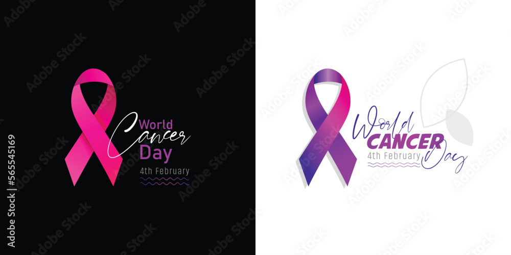 Vetor de World Cancer Day is observed on February 4 every year to raise ...
