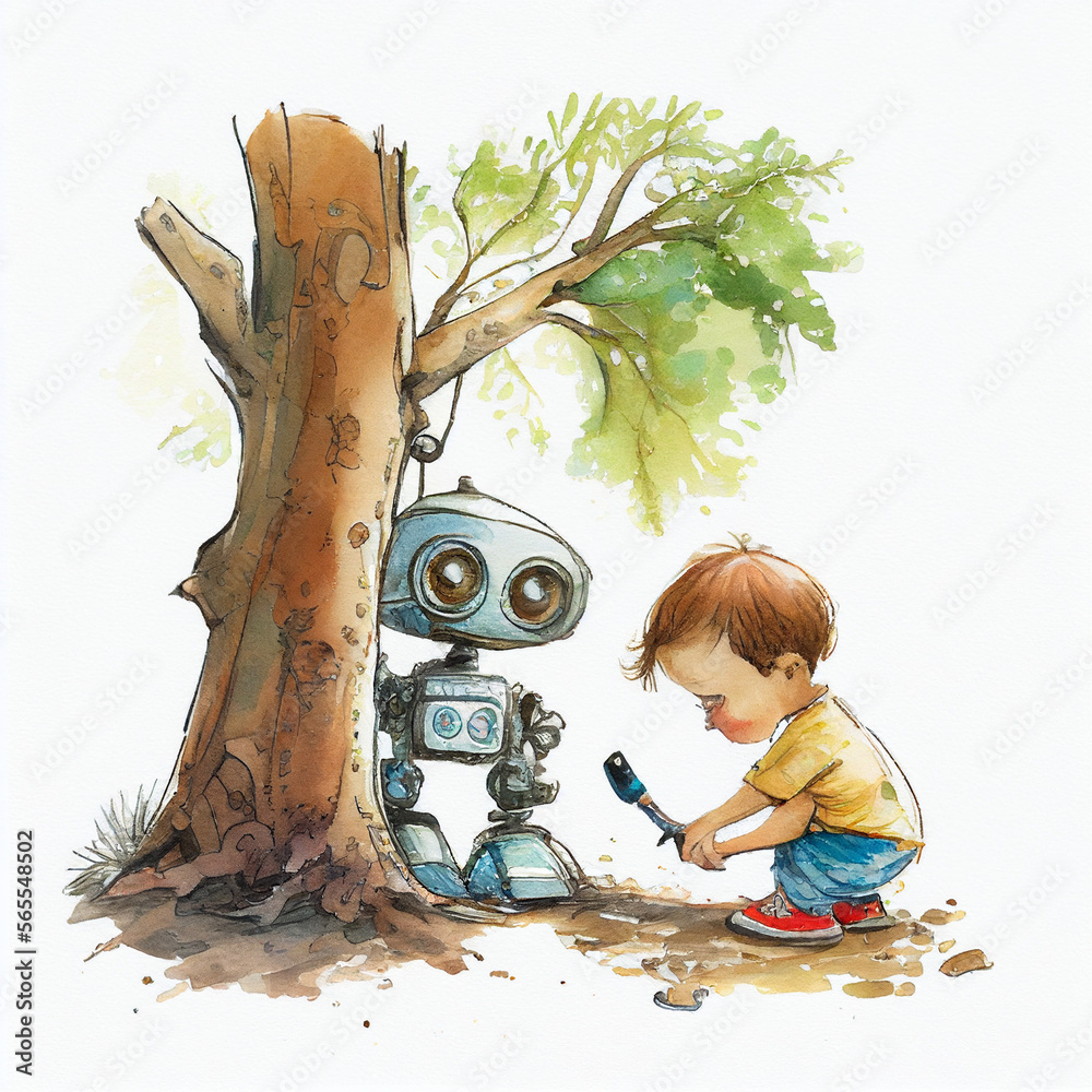 "Little Genius: The Future of AI" "AI in Training: A Genius Baby's ...