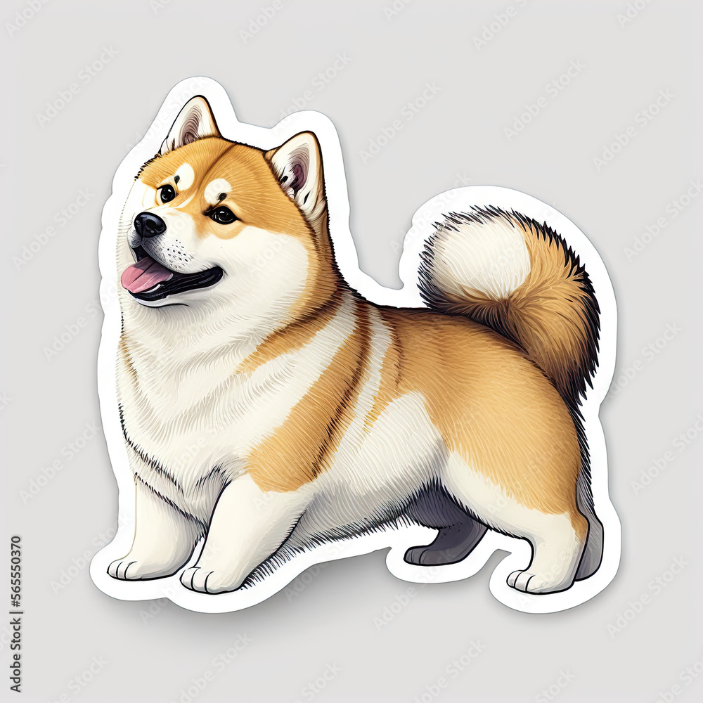 Sticker of Meme Dog, Dogecoin, DOGE Cryptocurrency, Viral Meme, To The ...