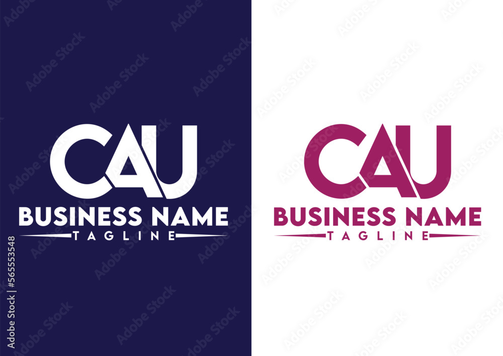 Letter CAU logo design vector template, CAU logo Stock Vector | Adobe Stock