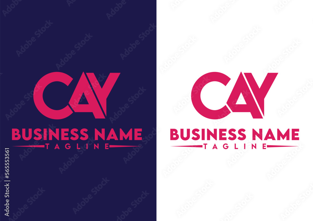 Letter CAY logo design vector template, CAY logo Stock Vector | Adobe Stock