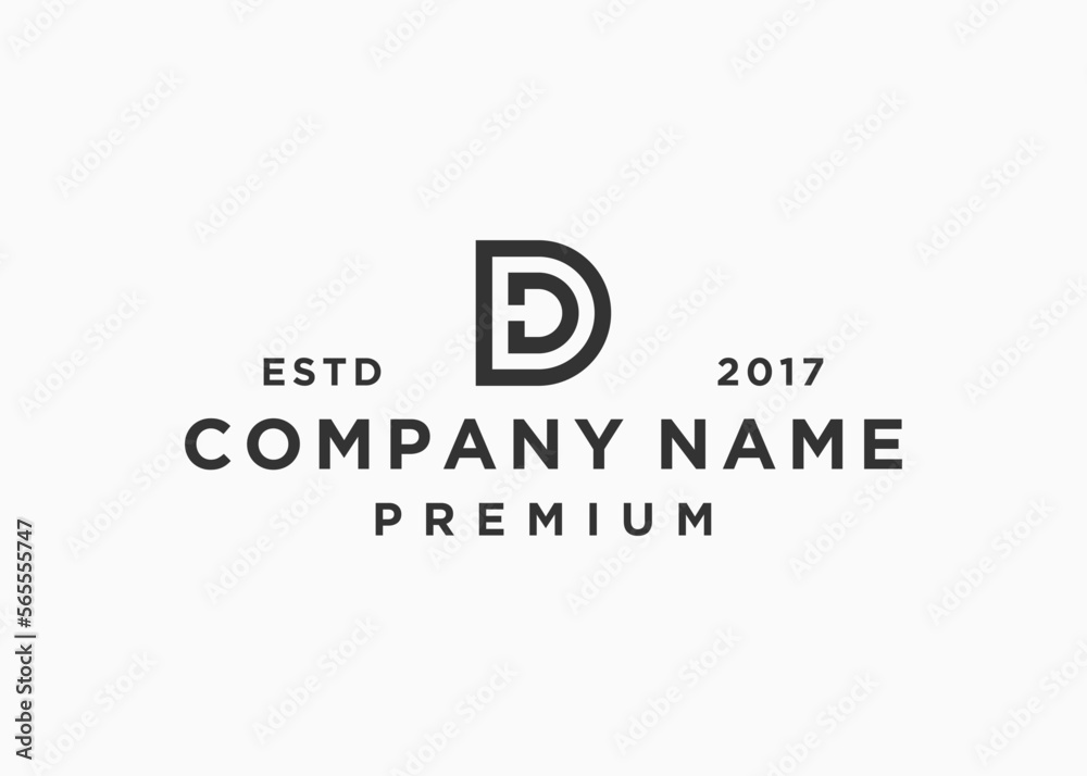 letter dc logo design vector illustration template Stock Vector | Adobe ...