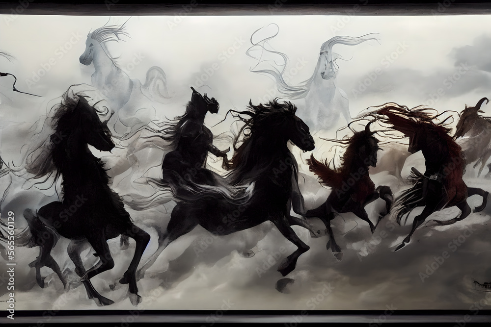 Horse and man hybrids sitting in a bar drinking beer being loud, scary ...