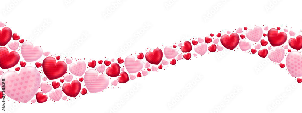 Heart Designs With Banner