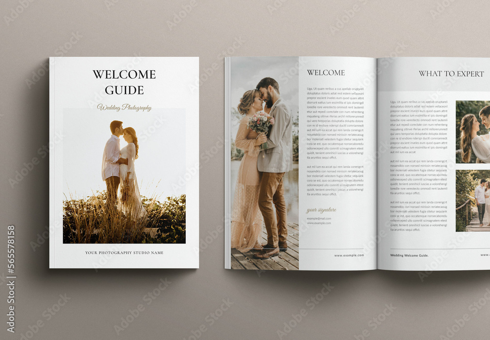 Wedding Photography Welcome Guide Template Stock Template | Adobe Stock