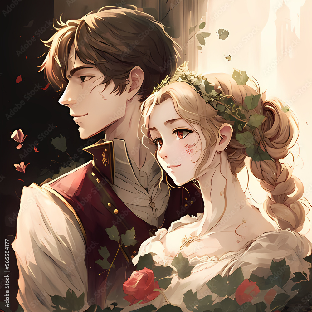 Romeo and Juliet, not real person Stock Illustration | Adobe Stock