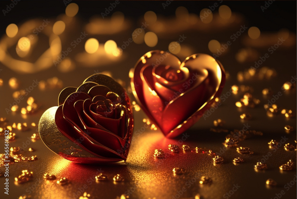 Rosas Rojas en forma de Corazón - Red Roses Hearts Love Background ...