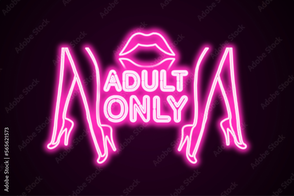 Adult Neon Sign Xxx Shop Symbol Icon Stock Illustration Adobe Stock