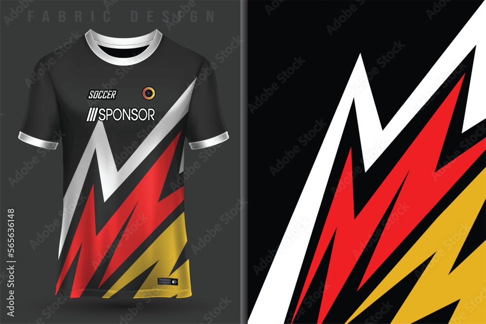 Sports jersey design for sublimation Stock Vector | Adobe Stock