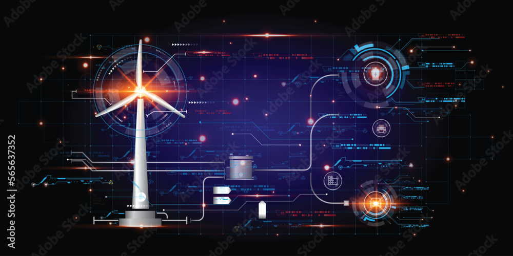 Energy from a wind turbine will be displayed in virtual reality with a ...