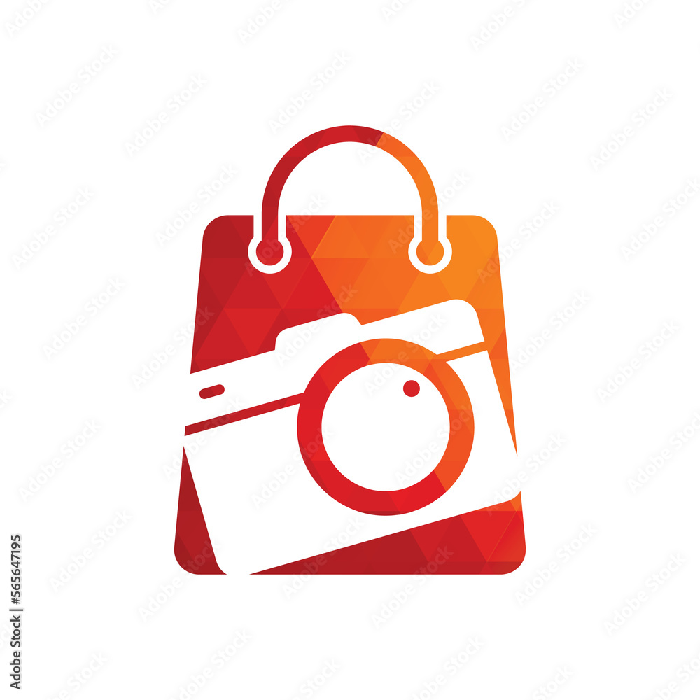 camera and shop logo design isolated on transparent background. Lens ...