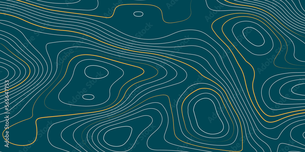 Orange and blue wavy abstract topographic map contour, lines Pattern ...