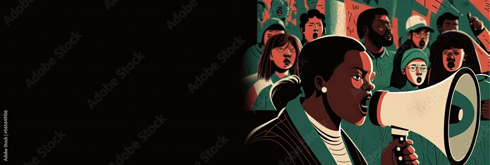 Elevating Marginalized Voices: An illustration of a person of color ...