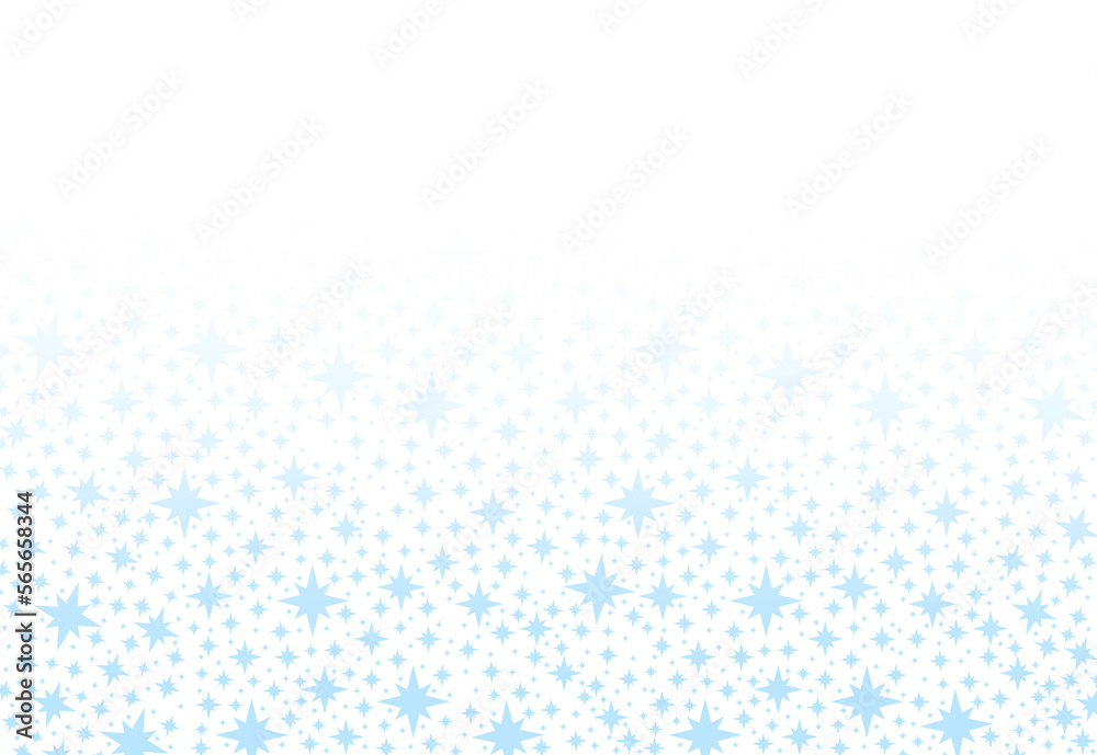Blue fading stars on a white background illustration. Clipart, cartoon ...