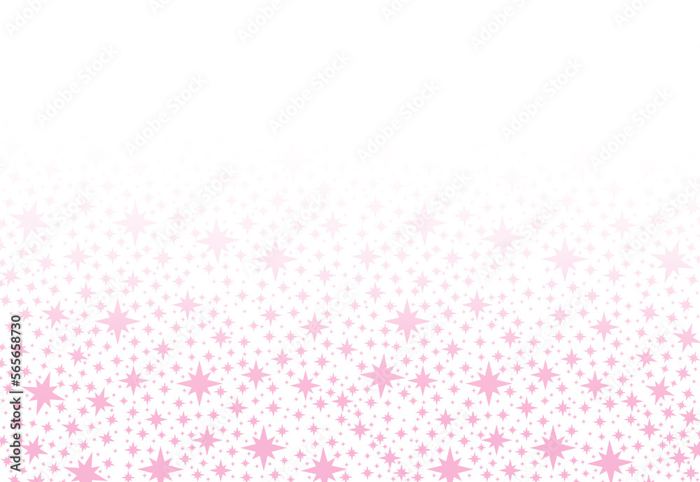 Pink fading stars on a white background illustration. Clipart, cartoon ...