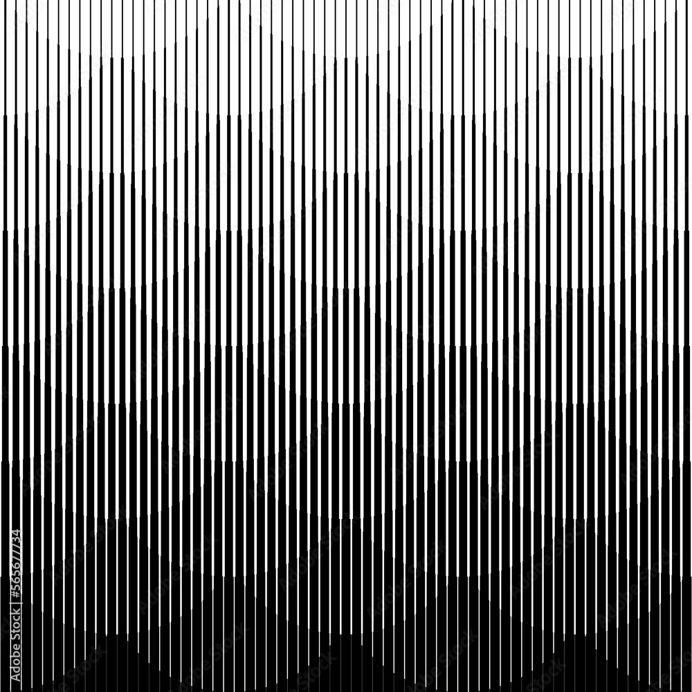 Degrade square seamless pattern. Black fading line isolated on white ...