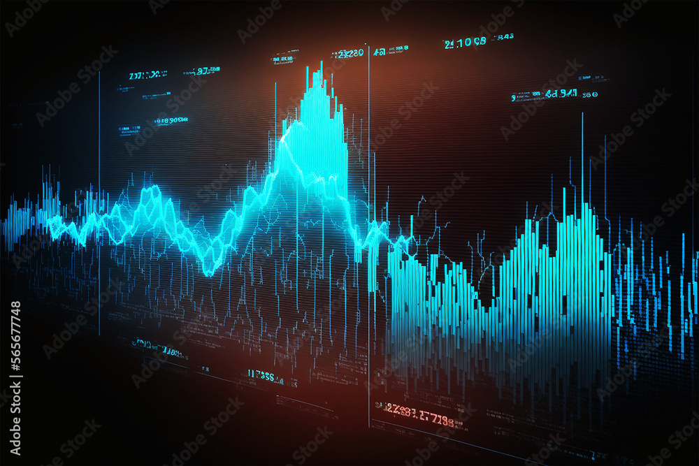 A professional blue chart-themed background illustration. This ...